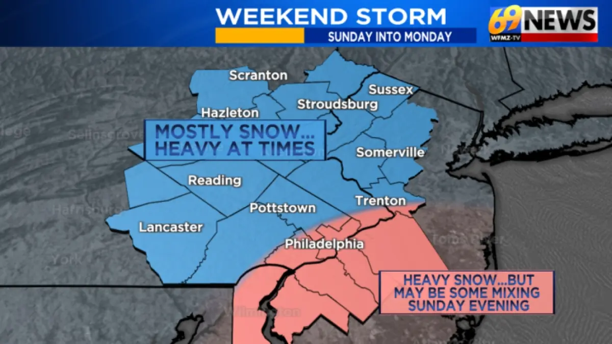 Weekend Snow Forecast: Track Shifts, Likelihood of Significant Snow ...