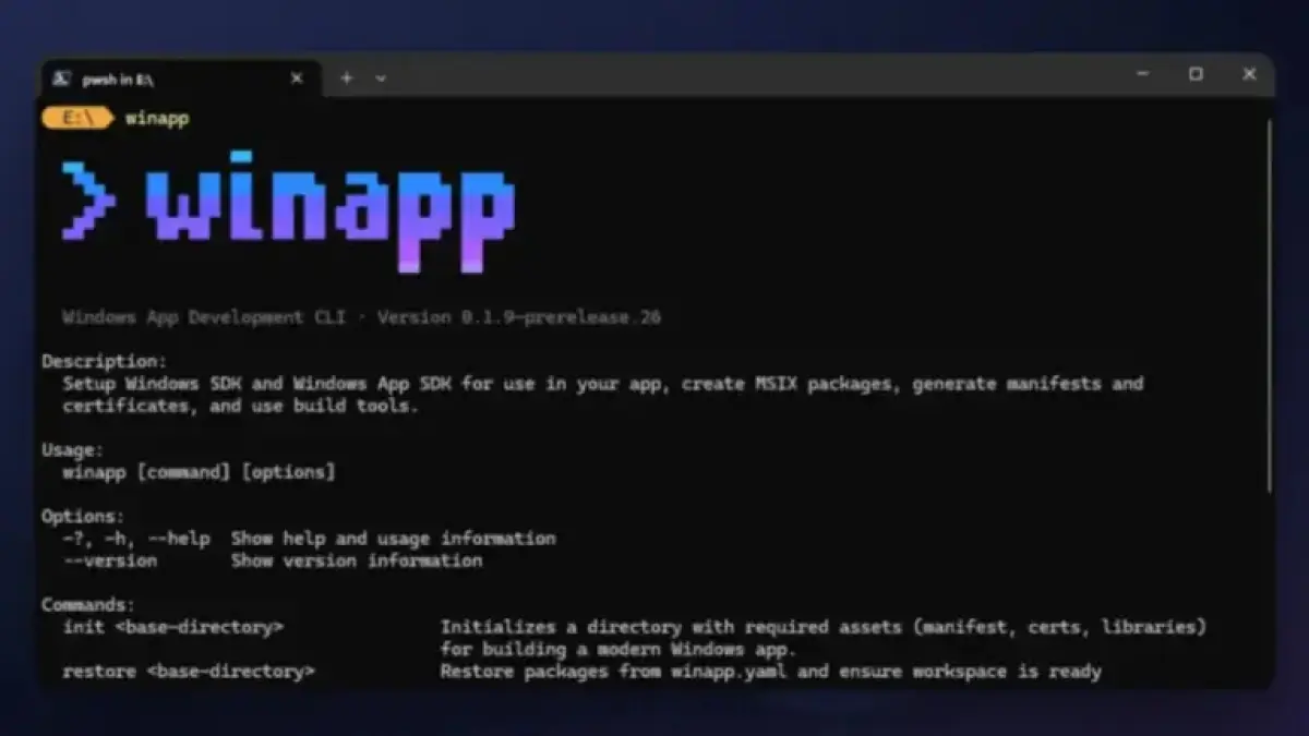 Microsoft Launches Command Line Tool for Windows App Developers - Filmogaz.com