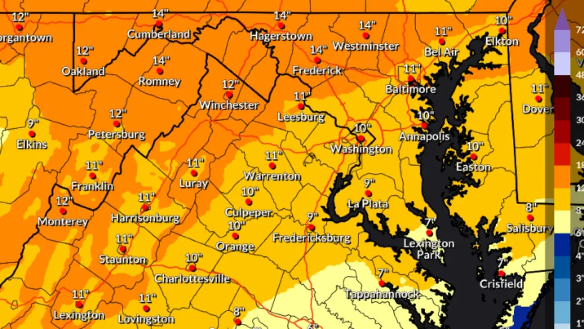 Northern Virginia Braces for Winter Storm: Up to 14 Inches of Snow ...